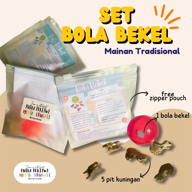 Jual BOLA BEKEL SET Lengkap Biji Pit Kuningan Mainan Tradisional Jadul ...