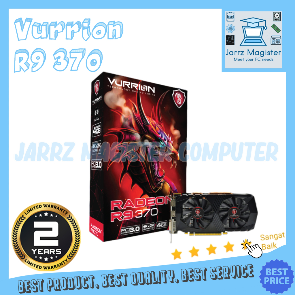 Jual VGA AMD Radeon Vurrion R9 370 4GB DDR5 256 Bit | VGA AMD Radeon Vurrion R9-370 | VGA ...