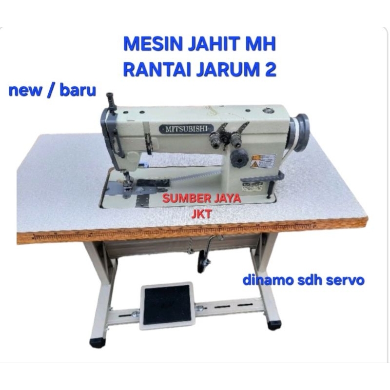 Jual mesin jahit jarum 2 mh rantai new mitsubisi servo | Shopee Indonesia
