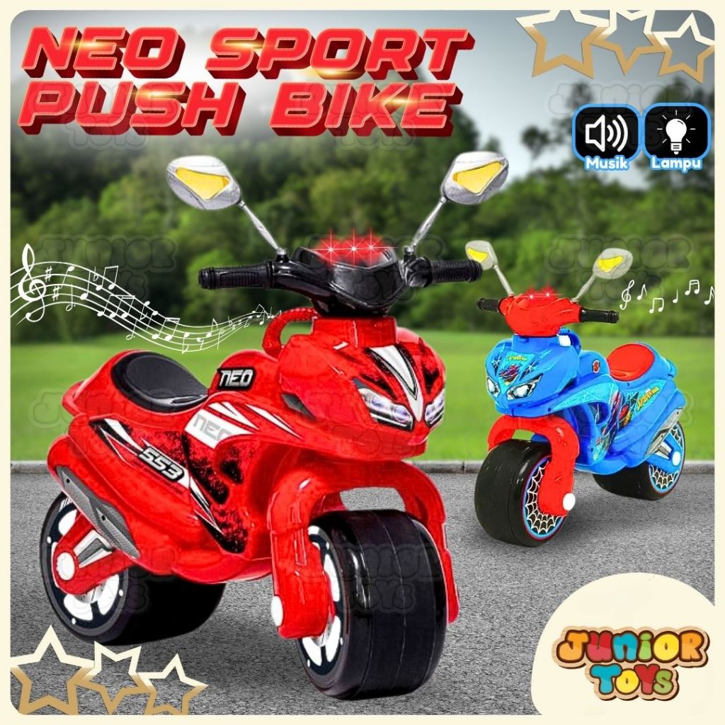Jual Motor Anak Bisa Dinaiki Push Bike Racing Motoran Plastik Mainan ...
