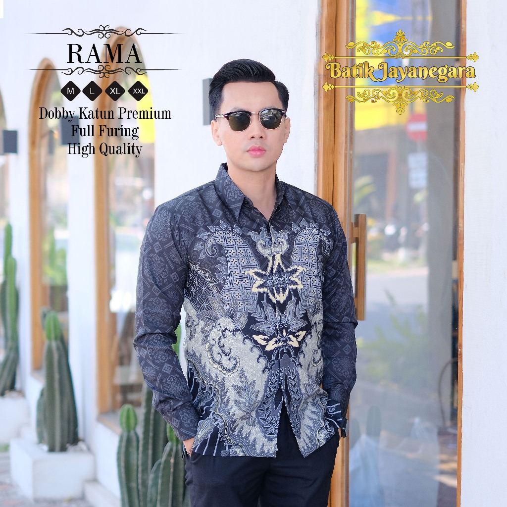 Jual Jayanegara Batik Baju Kemeja Pria Lengan Panjang Lapis Furing ...