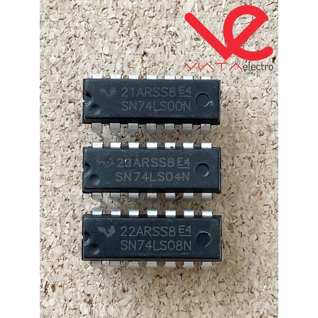 Jual SN 74LS00 SN 74LS04 SN 74LS08 TEXAS KWALITAS BAGUS IC SN74LS00 ...