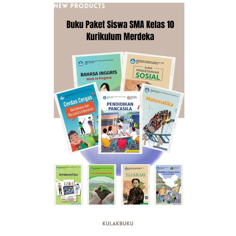 Jual Buku Paket Siswa Kurikulum Merdeka Kelas 10 SMA,Kelas X Kurikulum Penggerak Merdeka Edisi ...