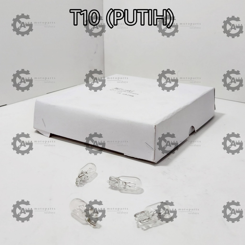 Jual HRG PER 100 BIJI/BOX BOHLAM T10 KM TANCAP 12V5W PUTIH/HIJAU/BIRU ...