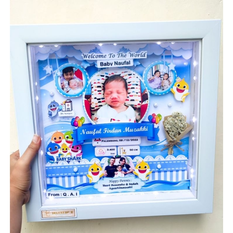 Jual KADO BAYI/ BIODATA BAYI / FRAME 35 x 35 Cm / 3D atau 2D | Shopee ...