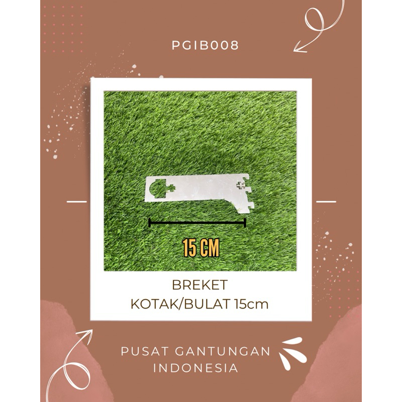 Jual Daun Breket Penyangga Pipa Kotak dan Bulat 15cm Multifungsi Import PGIB008 | Shopee Indonesia