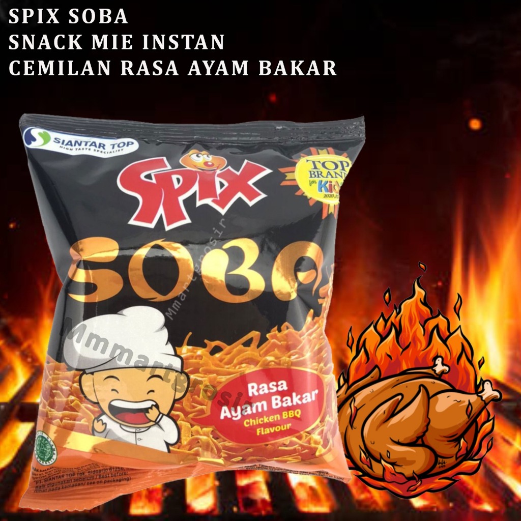 Jual Spix Soba / Snack Mie Instan / Cemilan Rasa Ayam Bakar / 21gr ...
