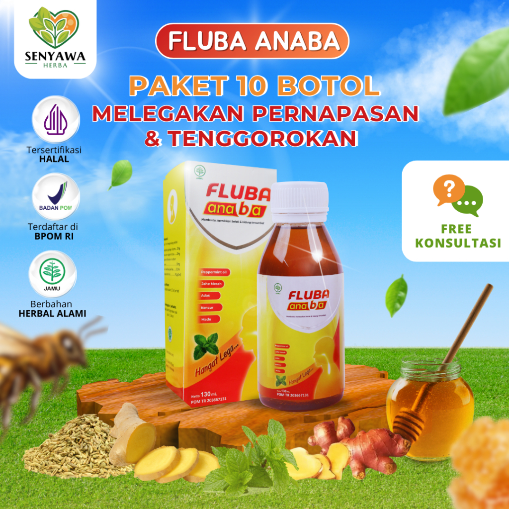 Jual Paket Reseller 10 Botol FLUBA ANABA Madu Obat Herbal Atasi Masalah ...