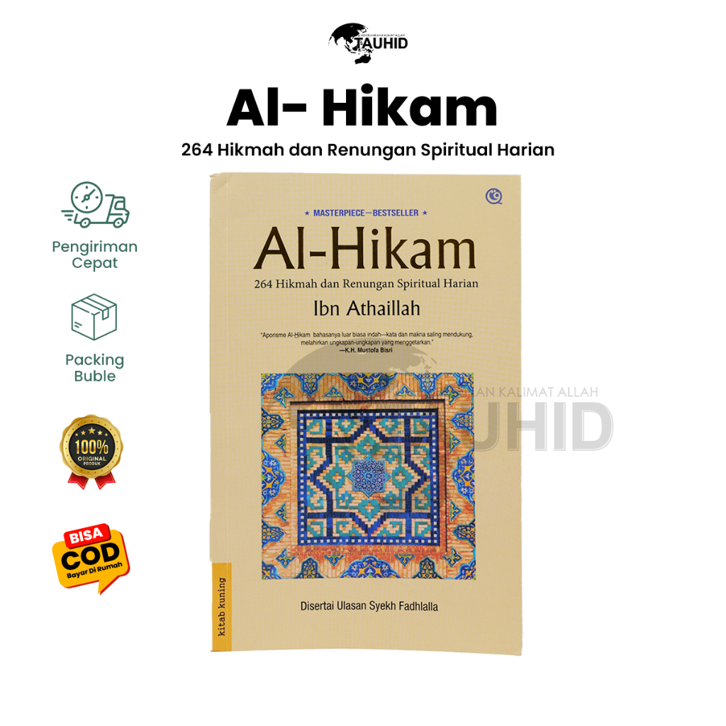 Jual Kitab Al Hikam Ibnu Athaillah | Kitab Tasawuf Terjemah | Al Hikam: 264 Hikmah dan Renungan ...