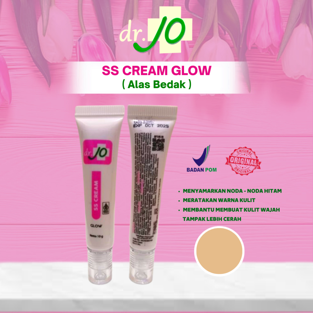 Jual DR.JO SS CREAM GLOW | SUNSCREEN ALAS BEDAK KLINIK DR.JO BPOM AMAN ...