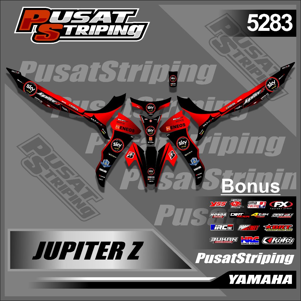 Jual ecal Jupiter Z1 Full NEW Body Stiker Jupiter Z1 Full Body Decal ...