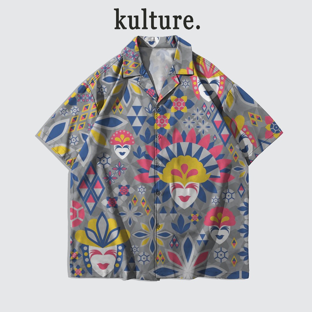 Jual KULTURE Kemeja Art Batik Betawi Style Fashion Print | KM50 ...