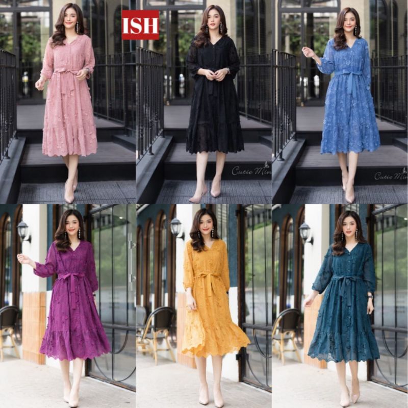 Jual Dress Bkk Cutie Minute Gaun Pesta Premium Bangkok Shopee Indonesia