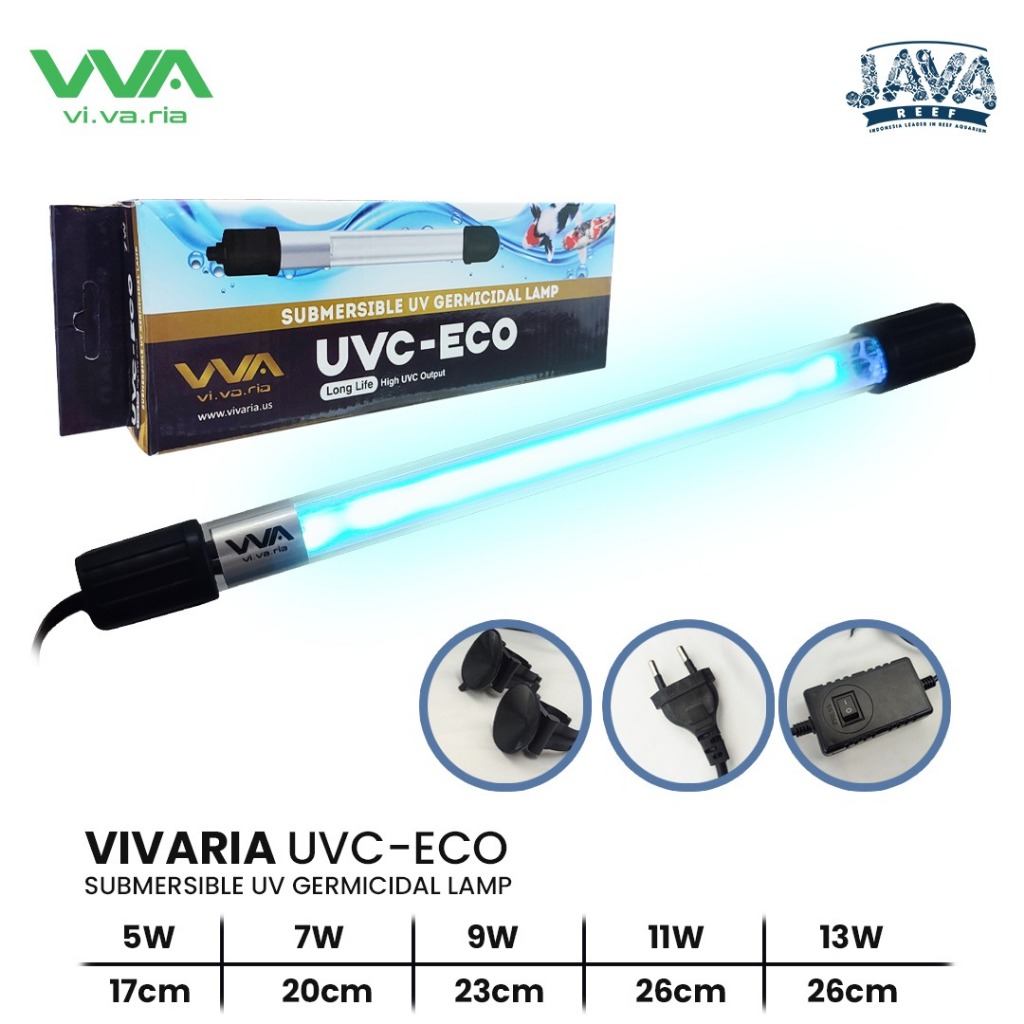 Jual Vivaria UVC ECO Ultra Violet penjernih air aquarium (Lampu UV ...