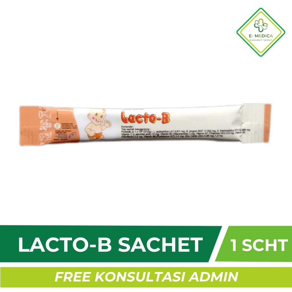 Jual (1 Sachet) Lacto B - Suplemen Probiotik Bayi dan Anak ...