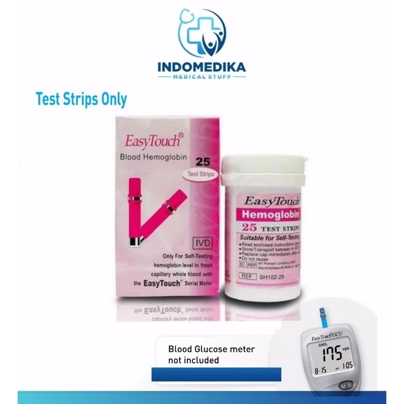 Jual Strip Hemoglobin Easy Touch / stik Hemoglobin / strip Hb ET ...