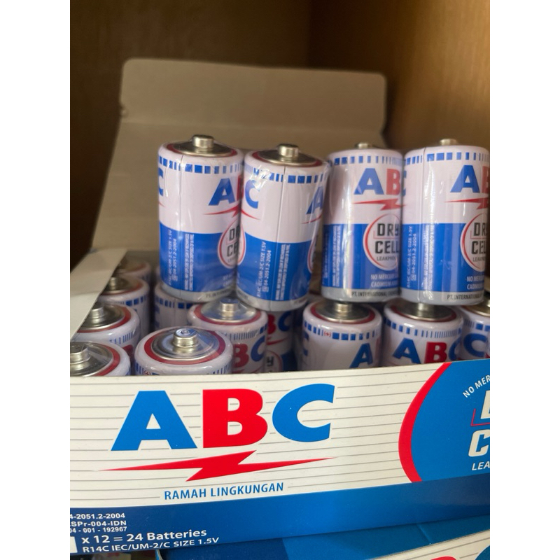 Jual Batterai ABC Tipe C ( R14C ) | Shopee Indonesia