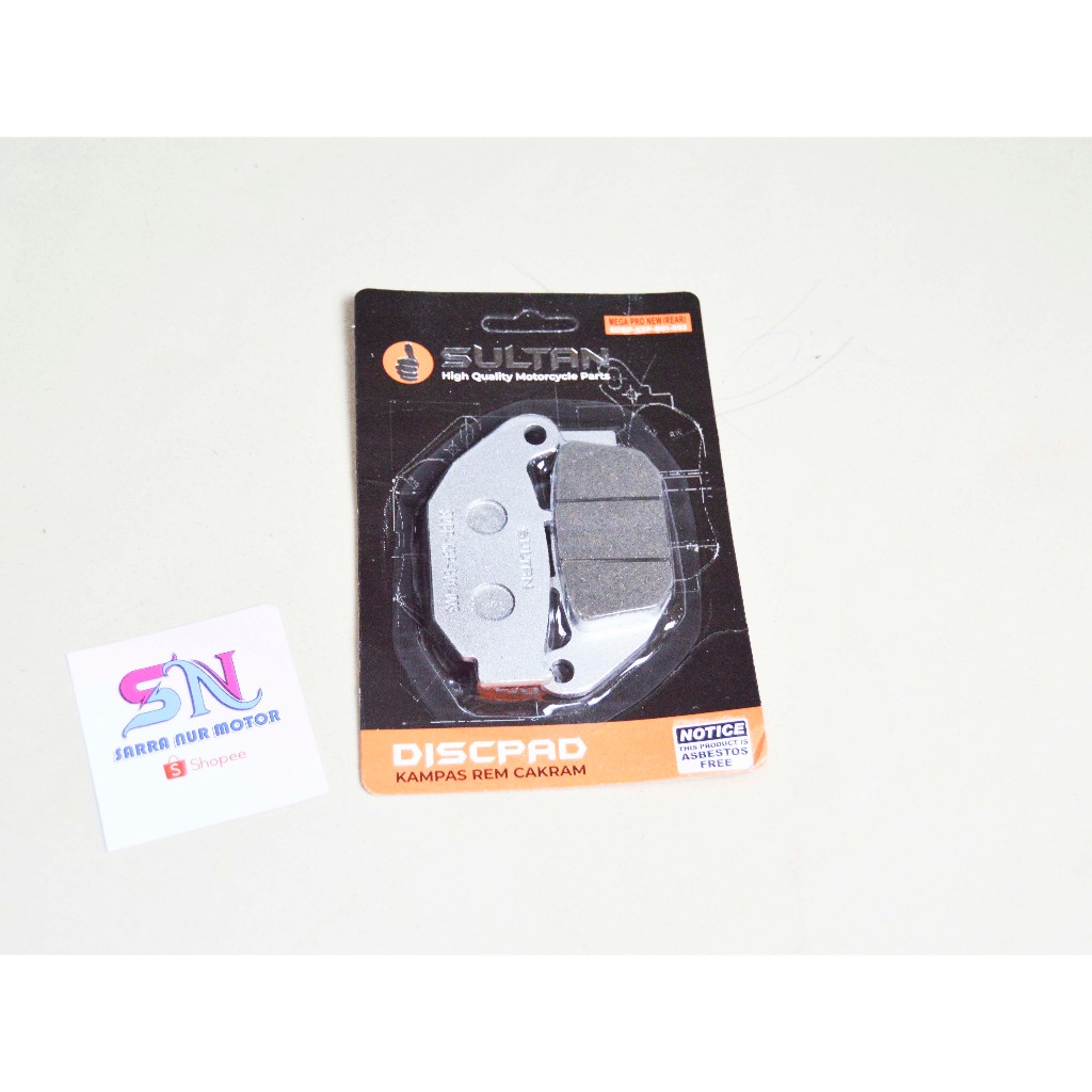 Jual Kampas Rem Belakang / Discpad MEGA PRO NEW REAR (SULTAN) | Shopee ...