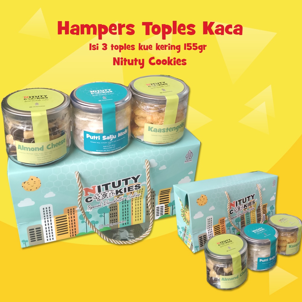 Jual Hampers Kue Kering Box Animasi toples kaca Nituty Cookies Bekasi ...