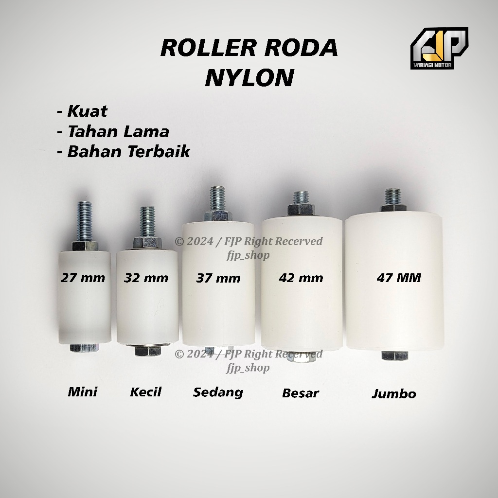 Jual Roda Nylon Roller Pintu Pagar Roller Laher Lapis Nylon Roler Roda ...