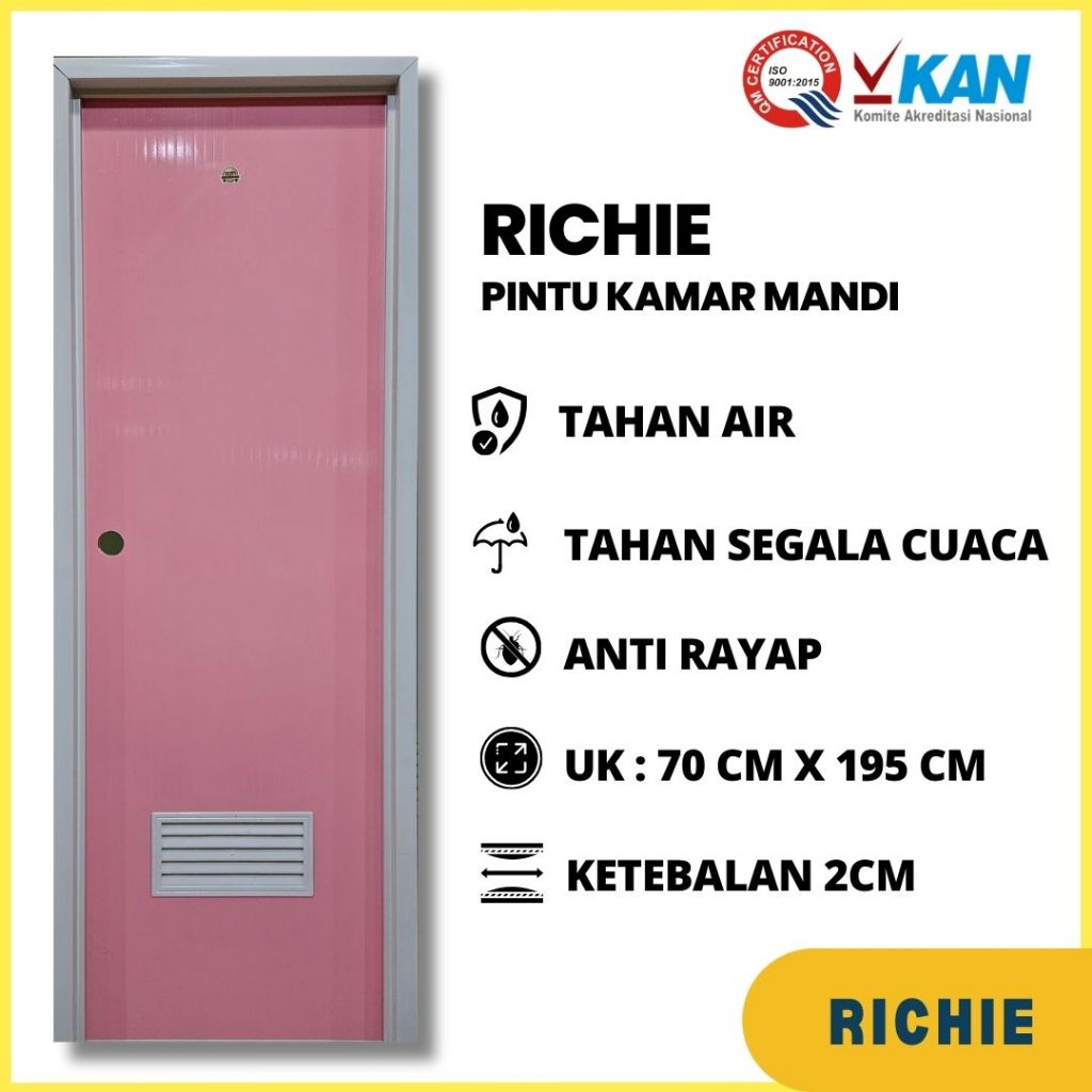 Jual Pintu Kamar Mandi PVC Tebal 2 cm - Richie | Shopee Indonesia