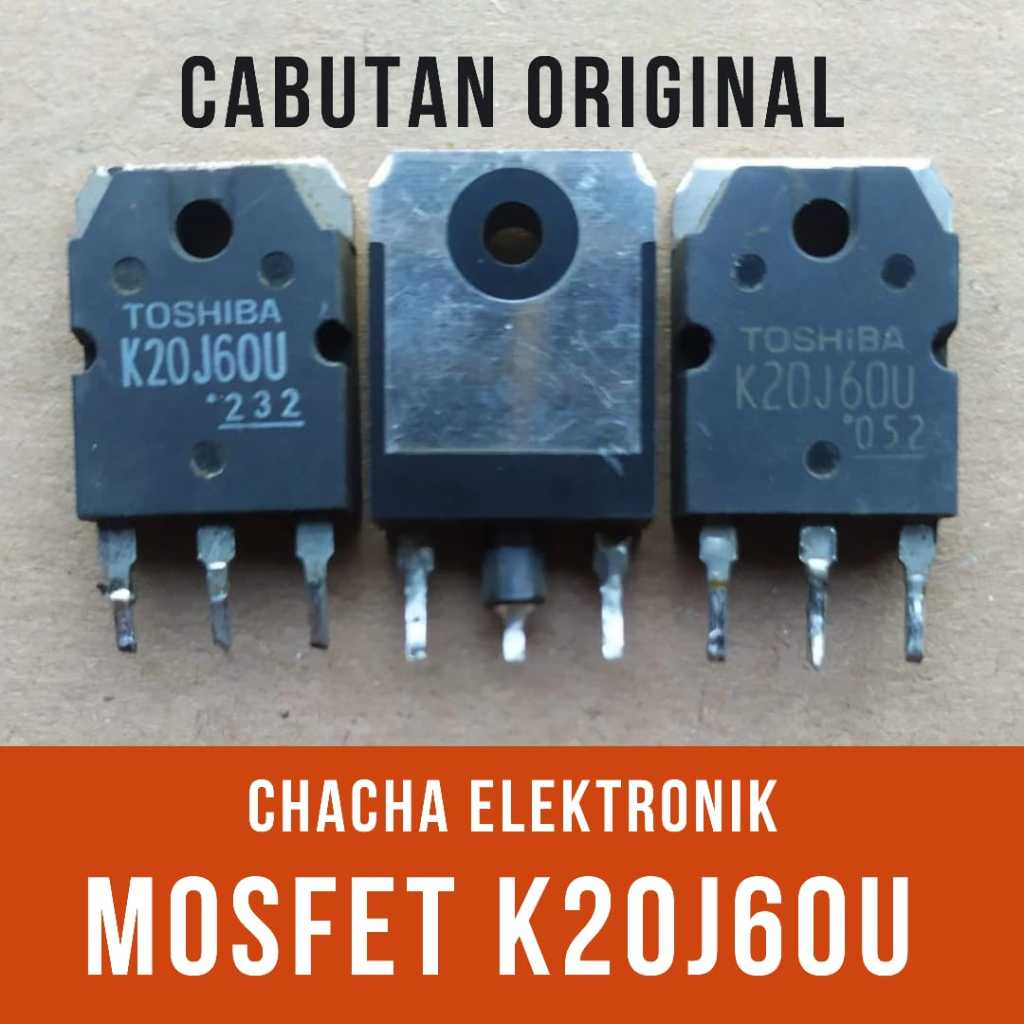 Jual MOSFET K20J60U FET 20J60 20A 600V | Shopee Indonesia