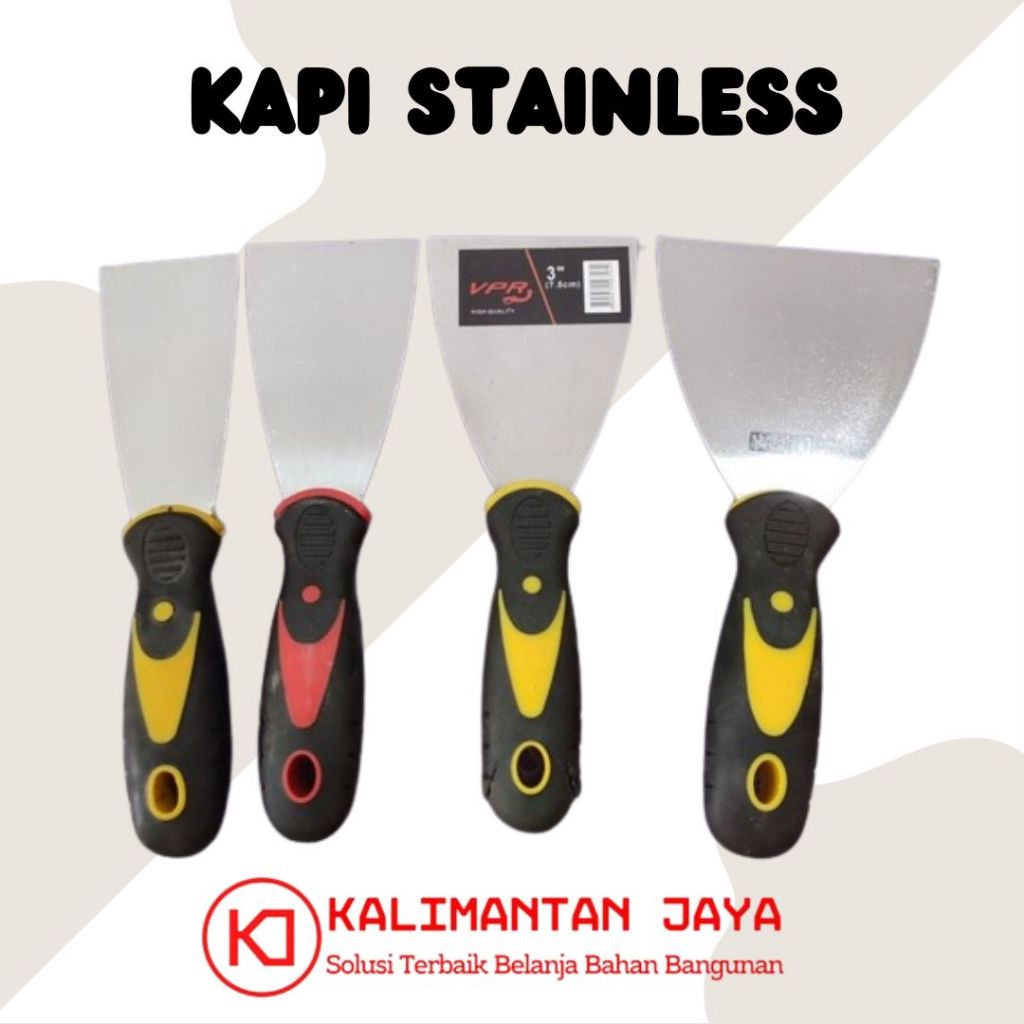 Jual Scraper Kapi Stainless Gagang Karet | Shopee Indonesia