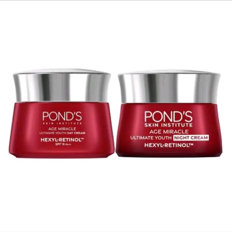 Jual Ponds Age Miracle Ultimate Youth Day Cream & Night Cream 9gr ...