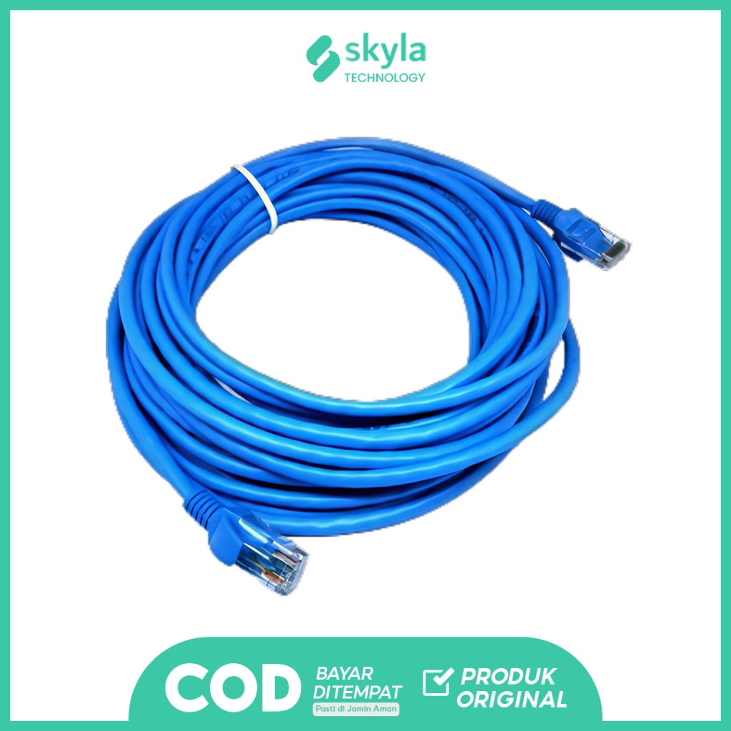 Jual Kabel LAN 10M Cat5E UTP Cable Ethernet Network Cable | Shopee ...