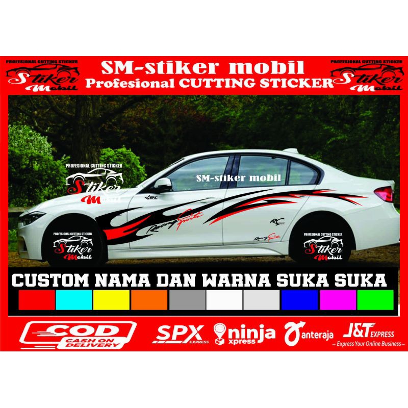 Jual stiker mobil sedan vios civic corona dll stiker variasi mobil ...