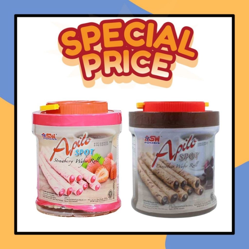 Jual Apilo Wafer 500g Kemasan Toples Snack Astor Chocolate Strawberry ...