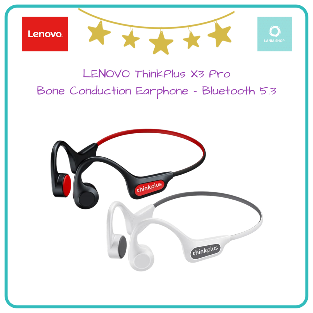 Jual LENOVO ThinkPlus X3 Pro - Bone Conduction Earphone - Bluetooth 5.3 ...