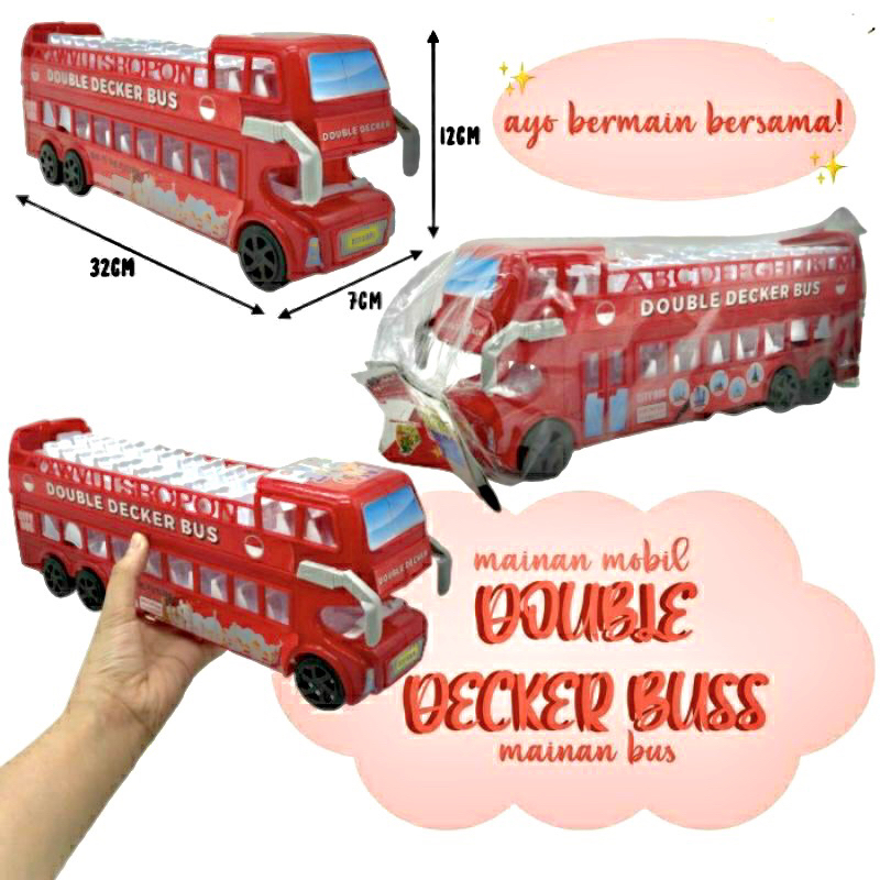 Jual MAINAN ANAK MOBIL BUS TINGKAT / BUS MOBIL DOUBLE DECKER BIS ...