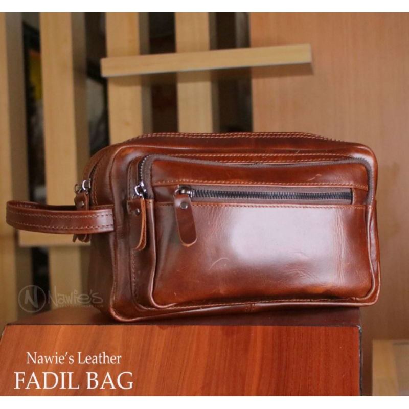 Jual [NAWIES LEATHER] Tas Tangan Clutch Pouch Handbag Pria Nawies Kulit ...