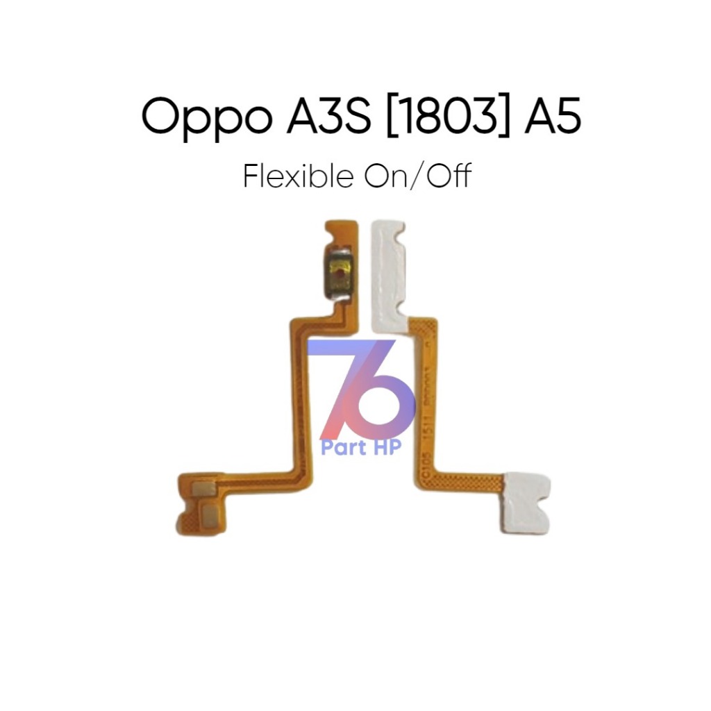 Jual Flexible Konektor Power On Off Oppo A3S / CPH1803 - Flexible Flexibel Fleksibel Fleksible ...