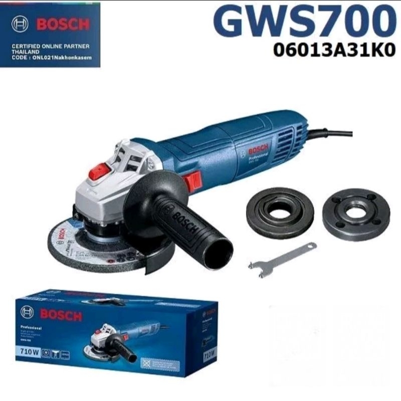 Jual Gerinda tangan bosch type terbaru GWS 700 4 inch / angle grinder ...