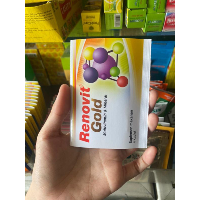 Jual renovit gold strip isi 4 kapsul | Shopee Indonesia