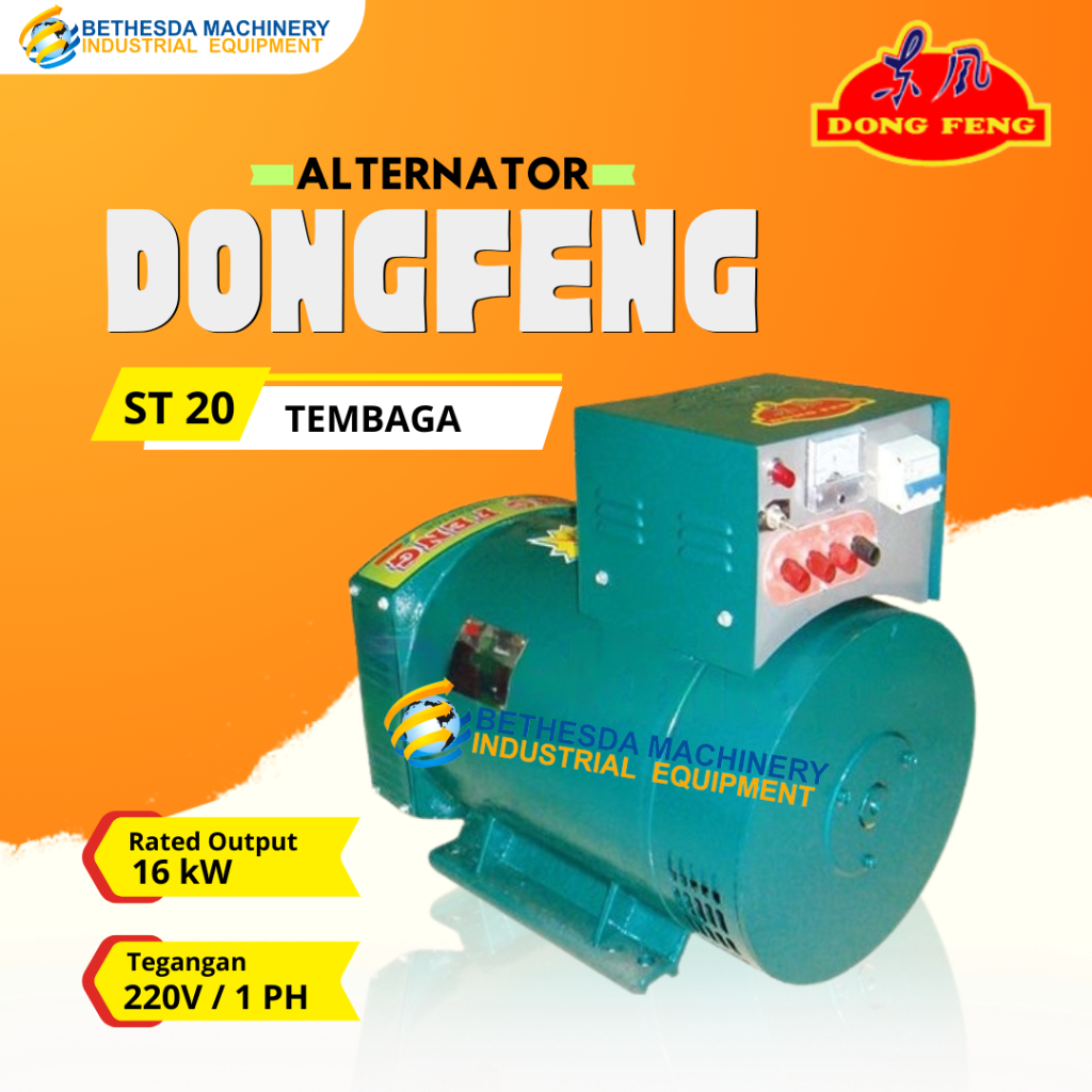Jual Mesin Generator / Alternator Dongfeng ST 20 Tembaga ST20 20Kva ...