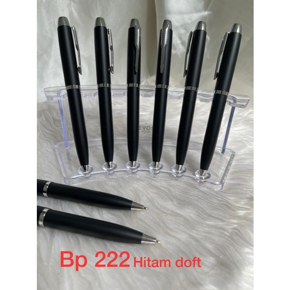 Jual Bp 222 hitam doft klip silver / Pen metal / Pen besi / Pulpen ...