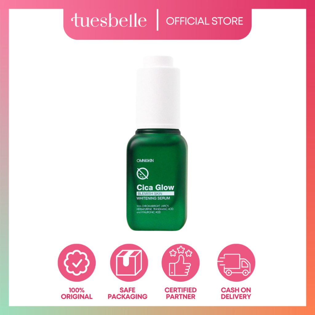 Jual Tuesbelle - OMNISKIN Cica Glow Blemish Skin Whitening Serum - 20ml | Shopee Indonesia