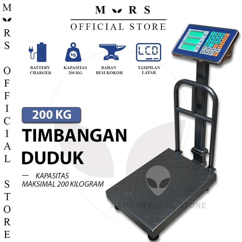 Jual TCS - 200 Kg Single Display Timbangan Duduk Digital 200 Kg / 1 Kg ...