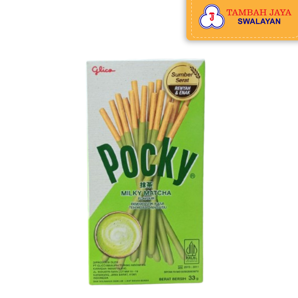 Jual Pocky Milky Matcha 33gr (biskuit stik rasa teh hijau & susu ...