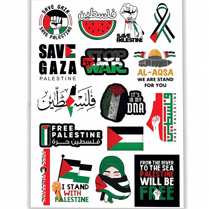 Jual Stiker Palestina, Stiker Free Palestine, Stiker Palestine, Free ...