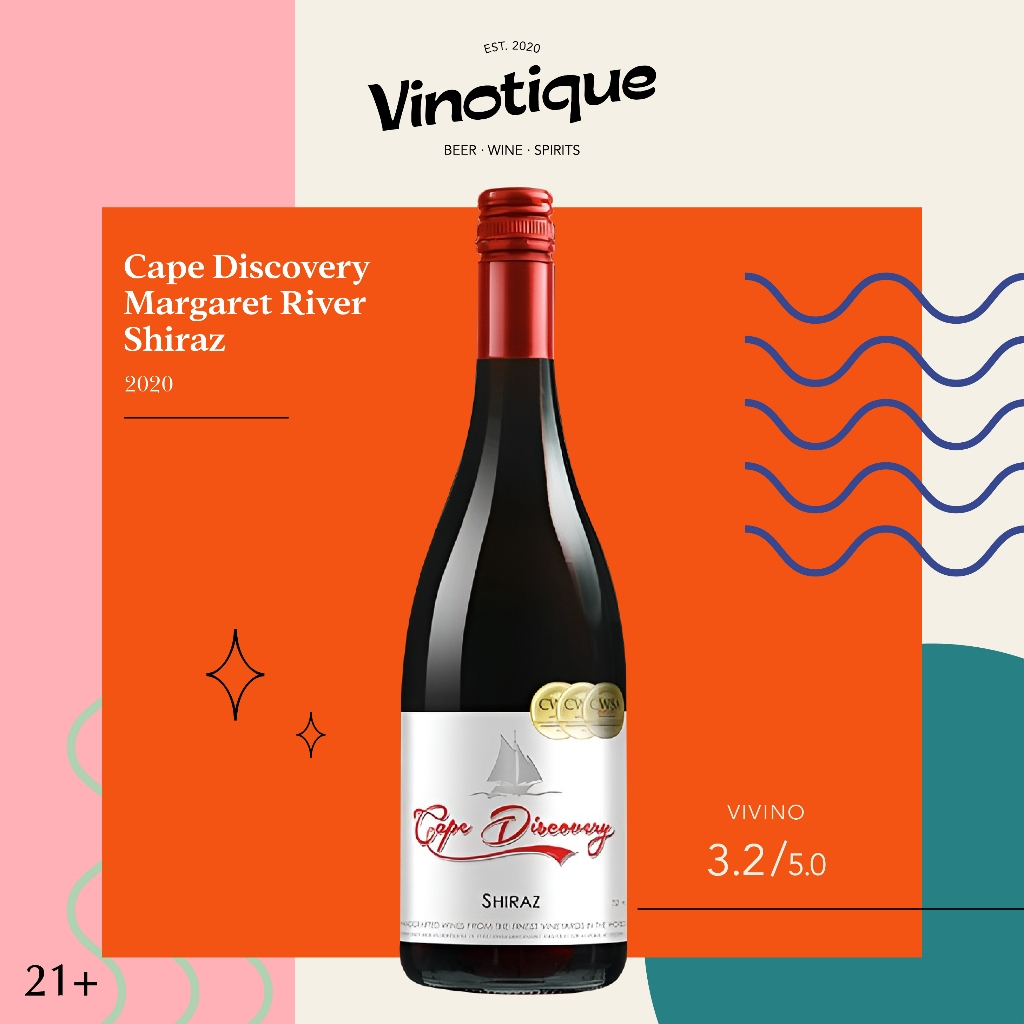 Jual Cape Discovery Margaret River Shiraz 2020 [750ml] | Shopee Indonesia