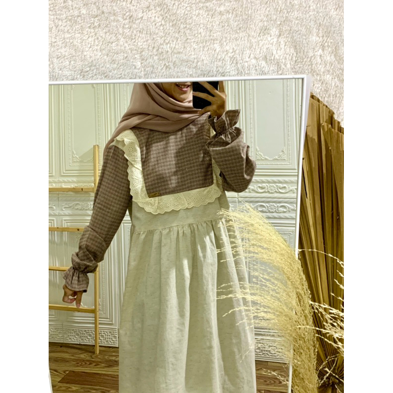 Jual Doohee Midi dress Vintage & korean look | Shopee Indonesia