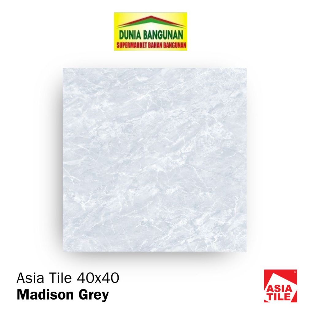 Jual Keramik Asia Tile Madison Grey 40x40 Keramik Lantai | Shopee Indonesia