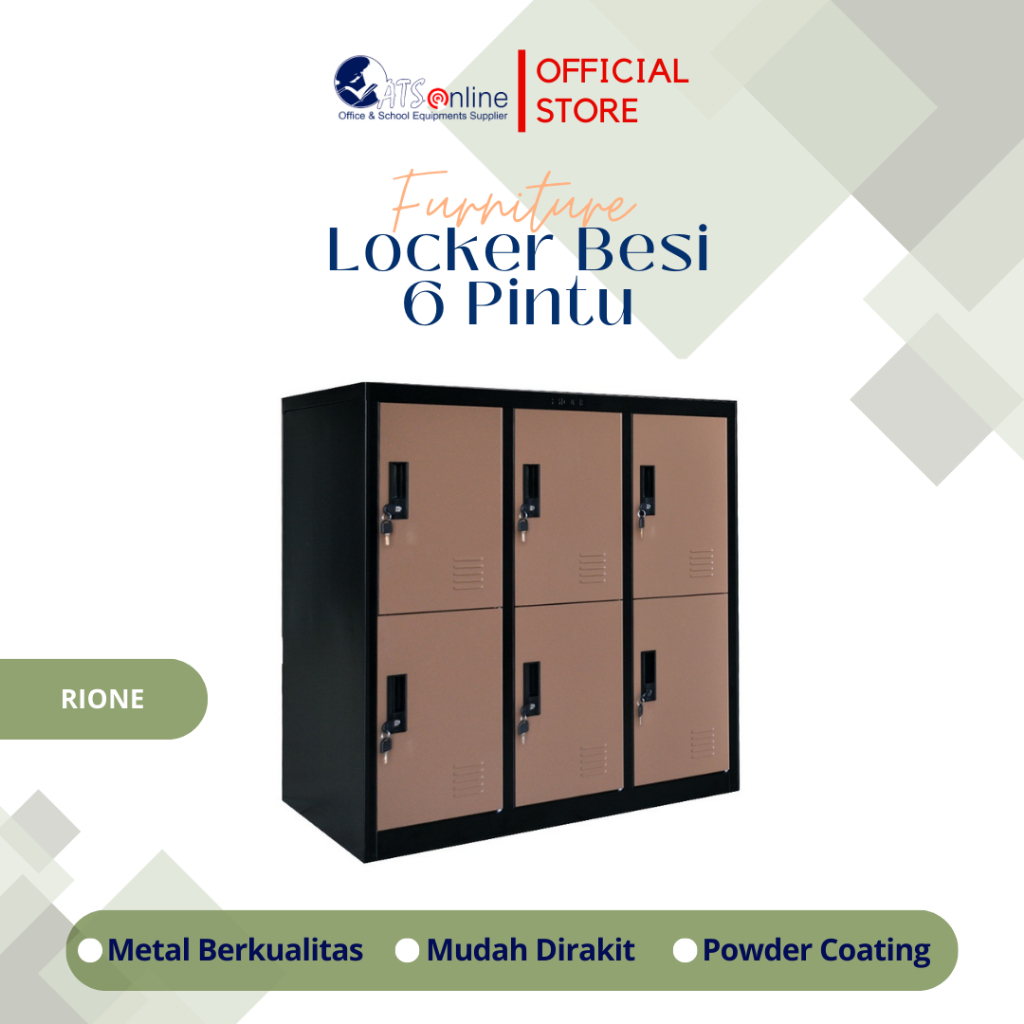 Jual RIONE Locker Besi 6 Pintu AD085 | Shopee Indonesia