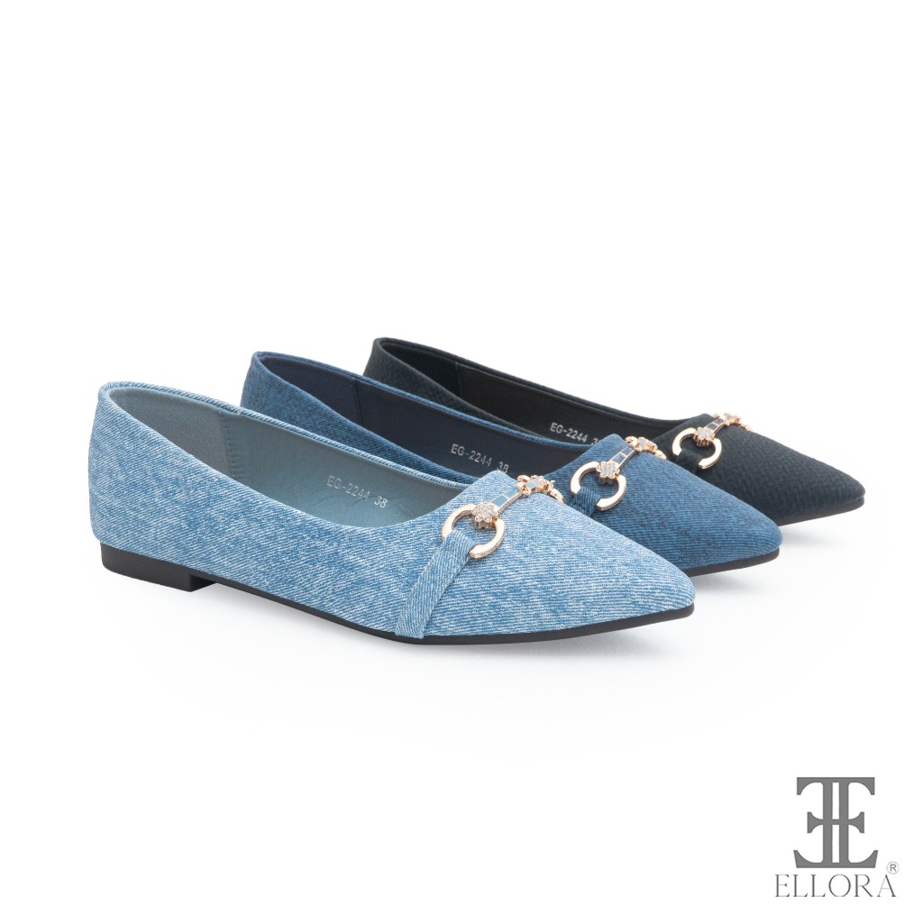 Jual ELLORA EG-2244 Sepatu Flatshoes Wanita Sepatu Kerja Import ...