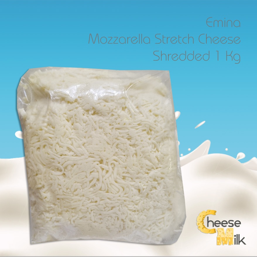 Jual Emina Stretch Mozzarella Shredded Cheese 1 Kg x 8 | Shopee Indonesia