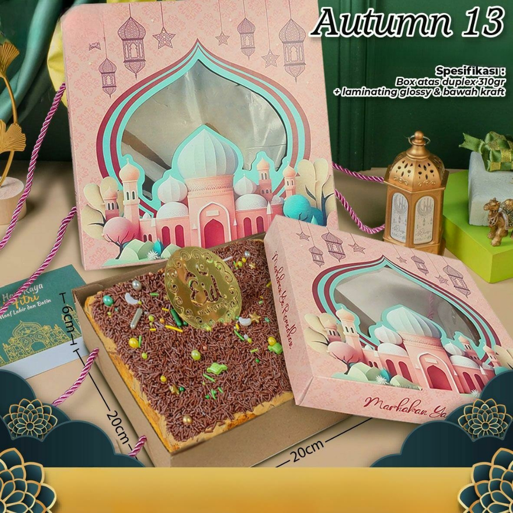 Jual Box Autumn 13 Edisi Lebaran| Box Kue| Kotak Kue (1 Pak 5 Pcs ...